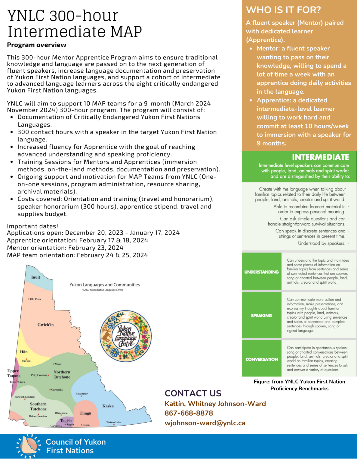 Mentor Apprentice Program - Yukon Native Language Centre